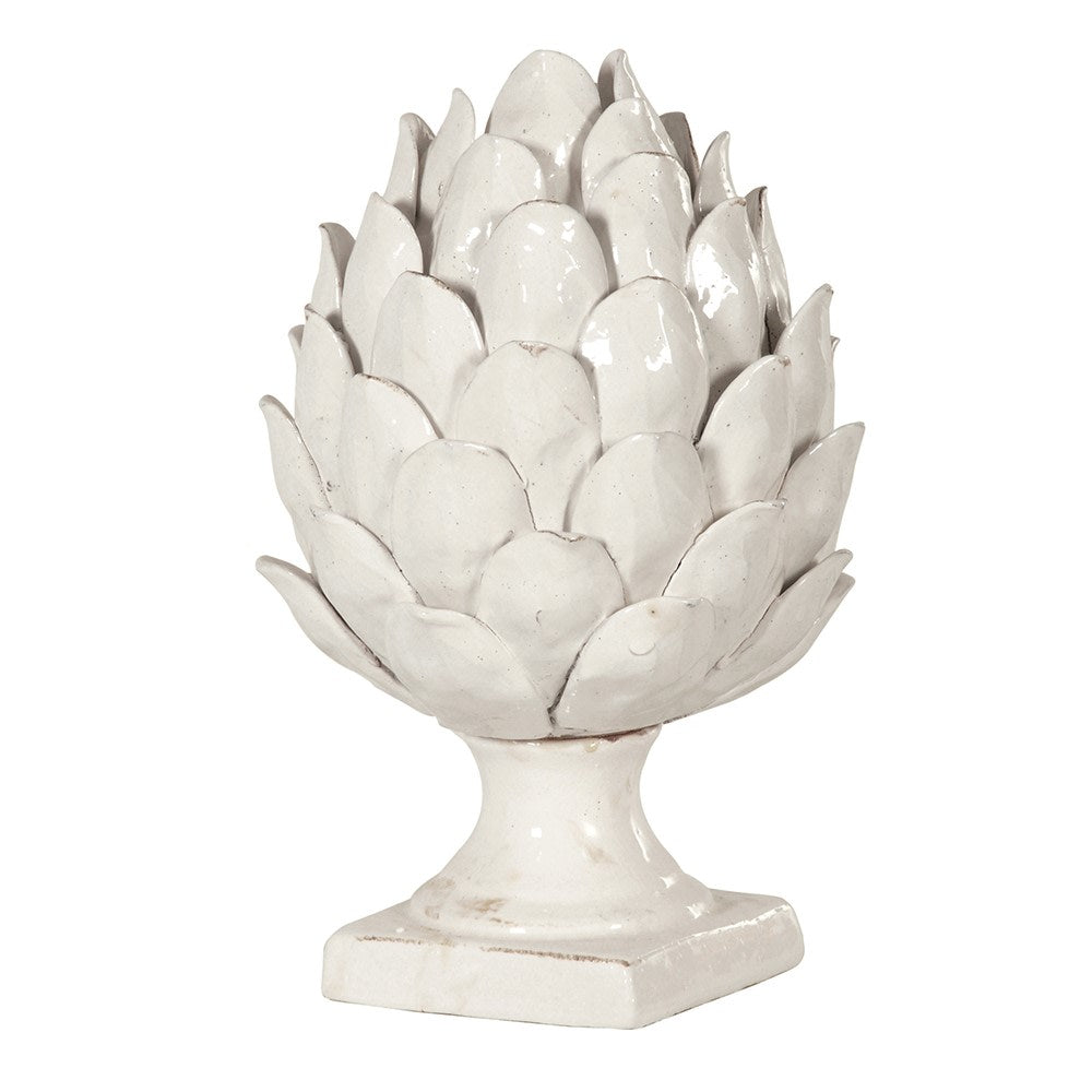 Large Alabaster Artichoke on Base – Lily Bloom Interiors