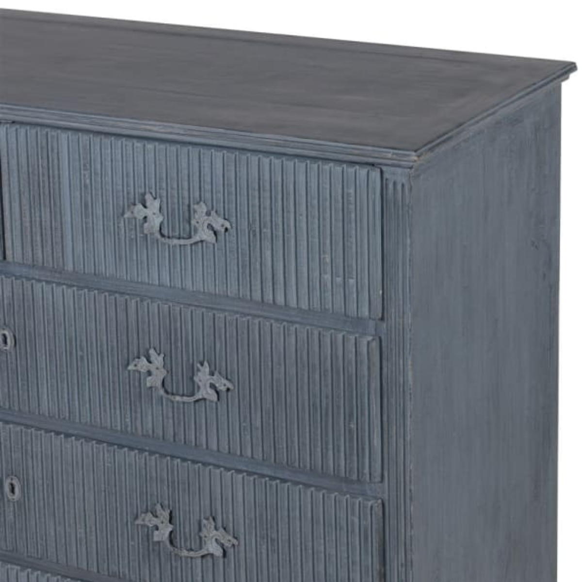 Nordic Blue-wash 2/3 Chest of Drawers – Lily Bloom Interiors