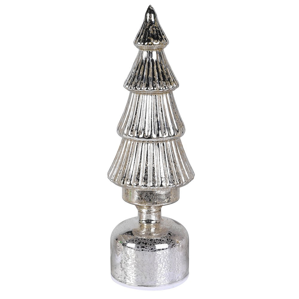 Rotating Silver LED Christmas Treee – Lily Bloom Interiors